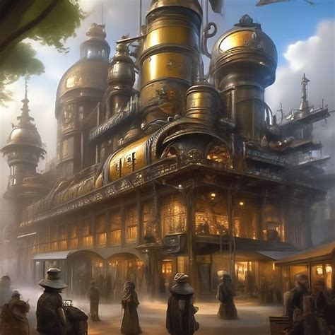 Steampunk School Building