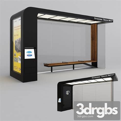 Download Bus Stop Model 3drgbs