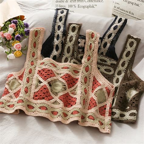 Savannah Crochet Bustier Crop Top 5 Colours Ice Cream Cake