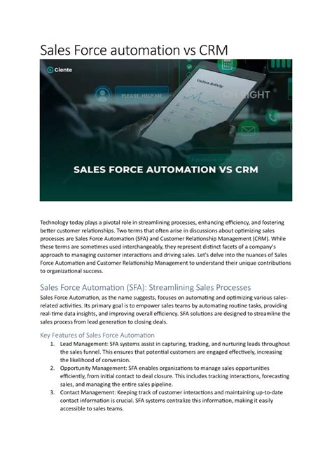 Ppt Sales Force Automation Vs Crm Powerpoint Presentation Free Download Id 12883418
