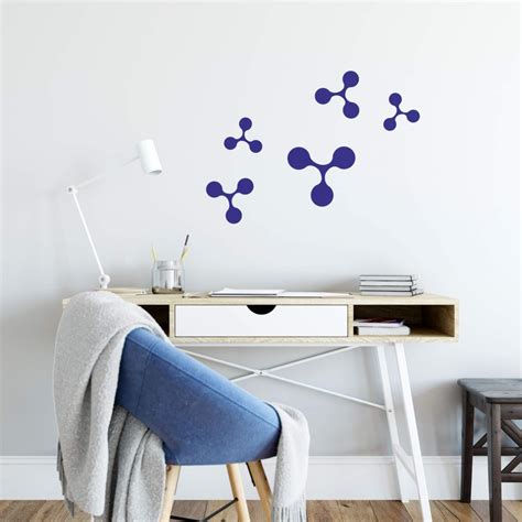 Molecule Set Wall Sticker Wall