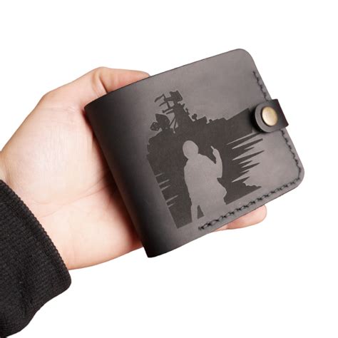 ᐉ Гаманець шкіряний Руский воєнний корабль ручної роботи матовий Чорний C2 02 Ua1 • Краща ціна