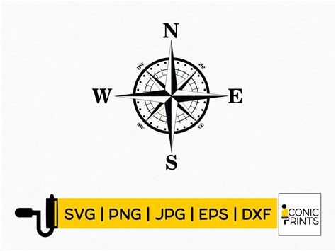 Compass Svg Png Nautical Compass Svg Compass Rose Svg Adventure Svg