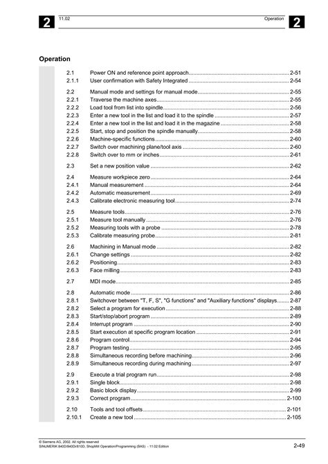 Fadal Siemens Operation Programming Guide Pdf
