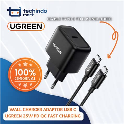 Jual Wall Charger Adaptor USB Type C UGREEN 25W Mini PD QC Fast