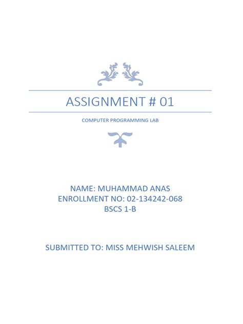 Cpl Assignment 1 Pdf Computer Program Programming