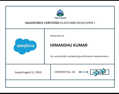 Himanshu Kumar On Linkedin I Cleared The Salesforce Platform Developer 1 Certification Thanks