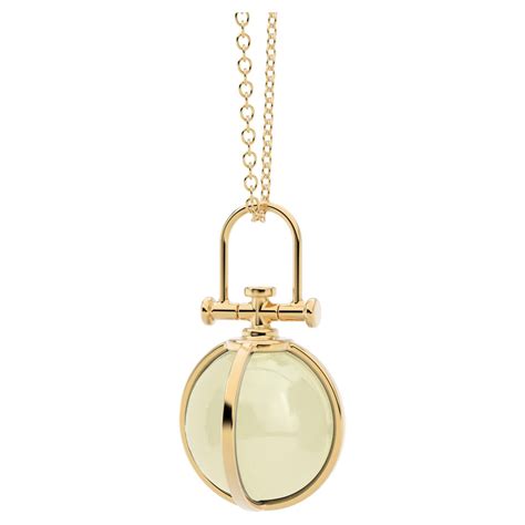 Modern Sacred 18k Solid Yellow Gold Talisman Pendant Necklace With Rock