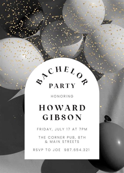 Pop Ular Party Bachelor Party Invitation Template Free Greetings