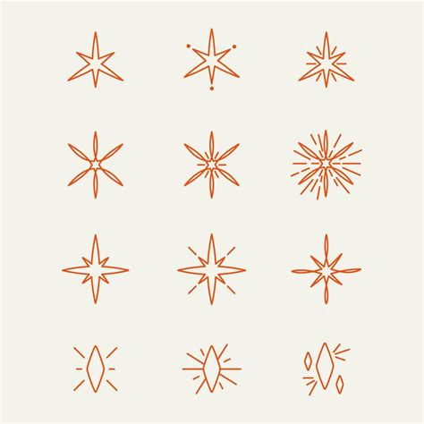 Set Of Sparkle Elements For Design 12787951 Vector Art At Vecteezy