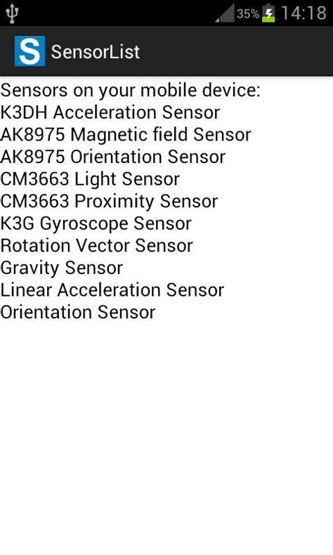 Sensor List Apk For Android Download