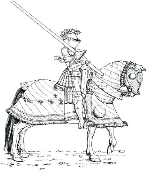 Planse De Colorat Cavaleri De Colorat P02 Desene De Colorat Cavaleri