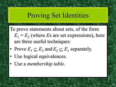 Introduction To Set Theory With Application Ppt