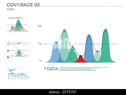Poster Process Data Charts In Color Vector Elements Charts Stock