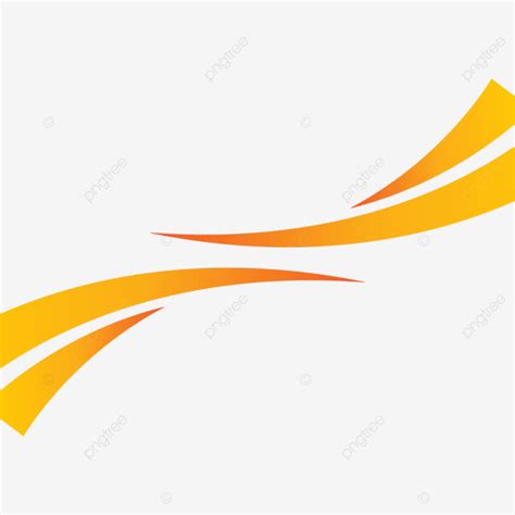 Orange Gradient Line Curve Simple Vector Line Curve Curved Lines Png And Vector With