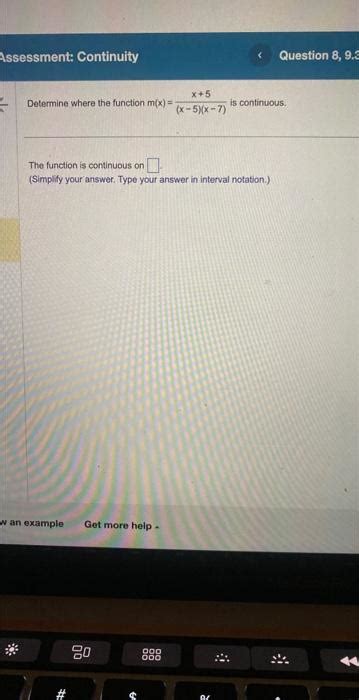 Solved Determine Where The Function M X X−5 X−7 X 5 Is