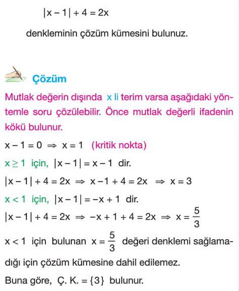 Mutlak Değer Soruları Çözümleri 21 Konu Anlatımı