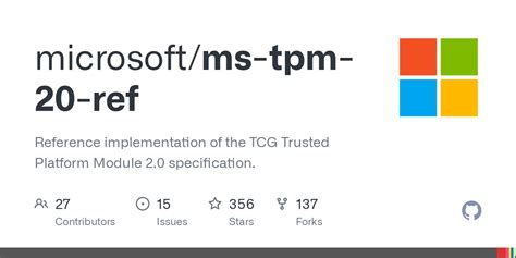 Github Microsoft Ms Tpm Ref Reference Implementation Of The Tcg Trusted Platform Module