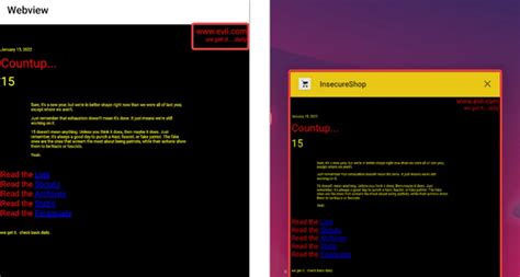 intercepting implicit intent to load arbitrary url redfox security pen testing services