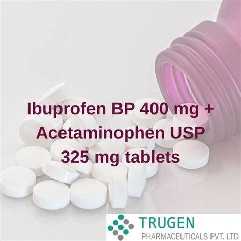 Ibuprofen BP 400 Mg Acetaminophen USP 325 Mg Tablets Pharmint