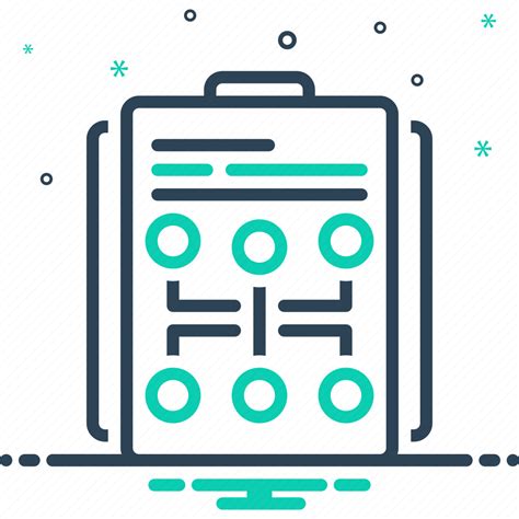 Plan Scheme Project Idea Flowchart Hierarchical Structure Icon