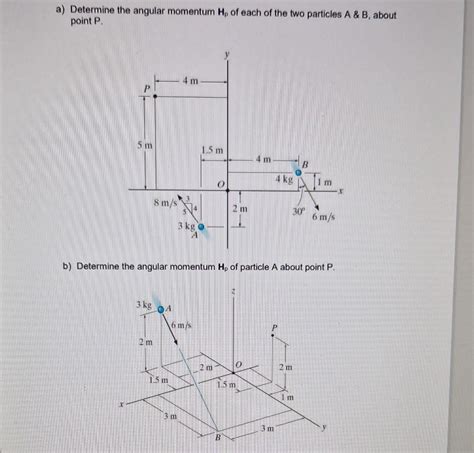 Solved A Determine The Angular Momentum Hp Of Each Of The