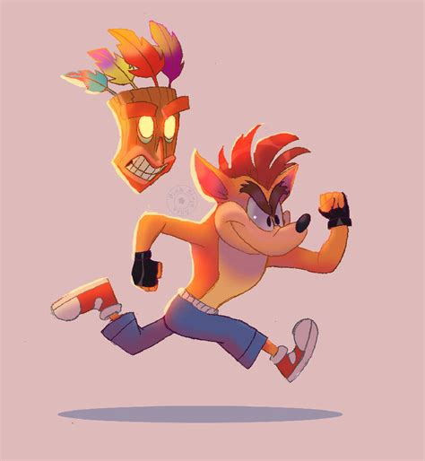 Crash Bandicoot Aku Aku By Pink Ninja On Deviantart