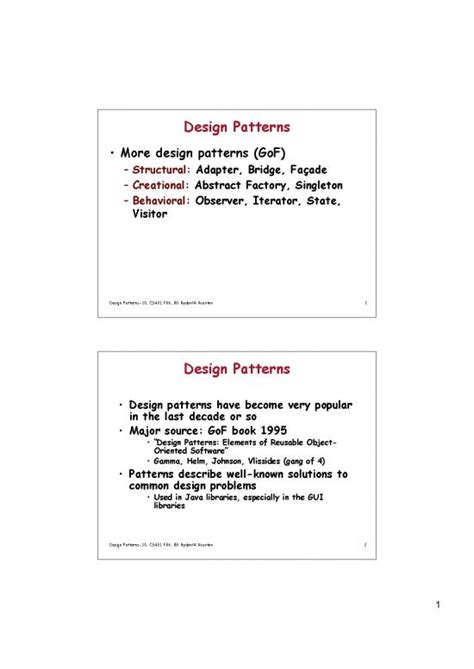 Gof Design Patterns Pdf 187257 Designpatterns 10 Gof Design Patterns Pdf 187257 Designpatterns 10