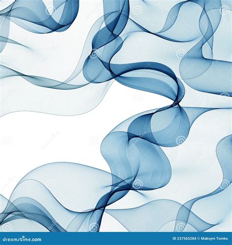Blue Wave Pattern Design Element Vector Graphics Eps Stock Vector Illustration Of