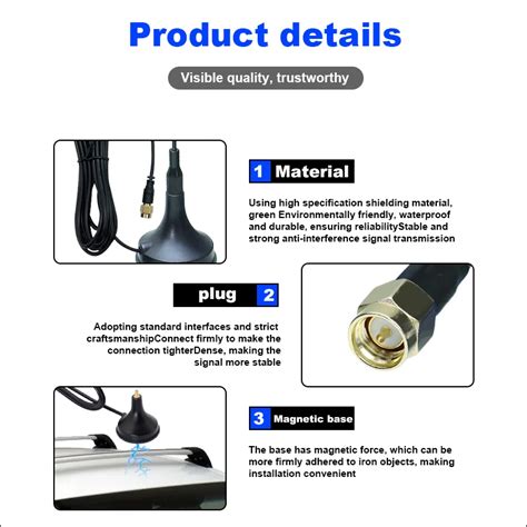 2g 3g 4g Lte Magnetic Antenna 689 2170mhz 12dbi Wifi Booster Antenna