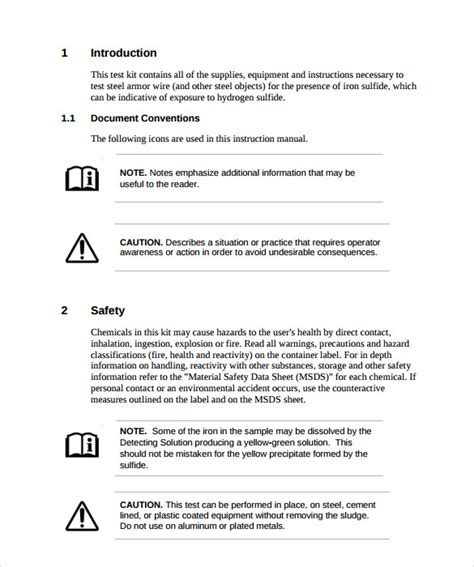 FREE 13 Sample Instruction Manual Templates In PDF MS Word