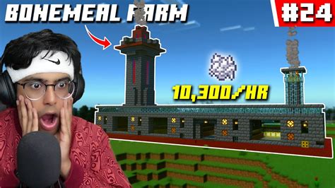 Worlds Fastest Zero Tick Bone Meal Farm Minecraft Survival 24