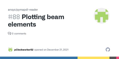 Plotting Beam Elements · Issue 88 · Ansyspymapdl Reader · Github