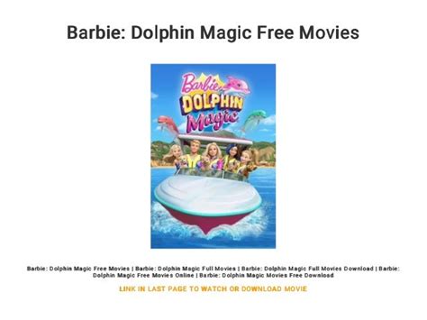 Barbie Dolphin Magic Free Movies