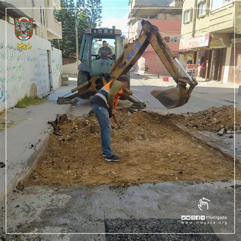 وكالة الرأي الفلسطينية بلدية غزة تنفذ أعمال صيانة في 20 شارع خلال
