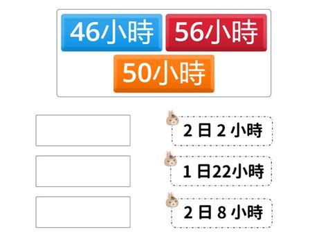 四下數學 單元9 2時間的計算 日小時的換算與計算 共3題 112學年 翰林 Match up
