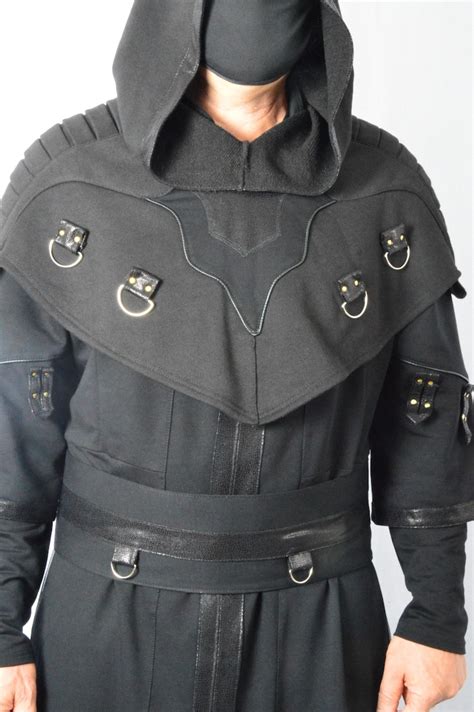 Аssassin Cloak Warlock Сloak Hooded Fantasy Cloakall Sizes Etsy