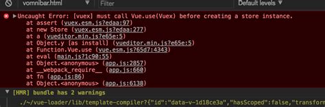 Vue Js Closed Uncaught Error Vuex Must Call Vue Use Vuex Before
