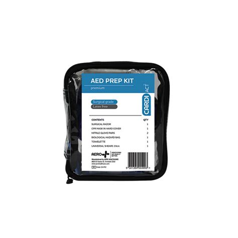 Defib Aed Accessory Prep Kit Red Medical