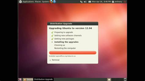 Updating Ubuntu 1004 Lts To Ubuntu 1204 Lts Via Update Manager Youtube
