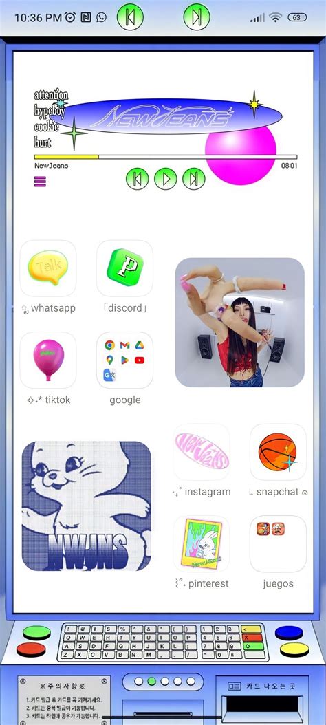 Newjeans Themed Ios Layout Homescreen In 2023 Iphone Design Book