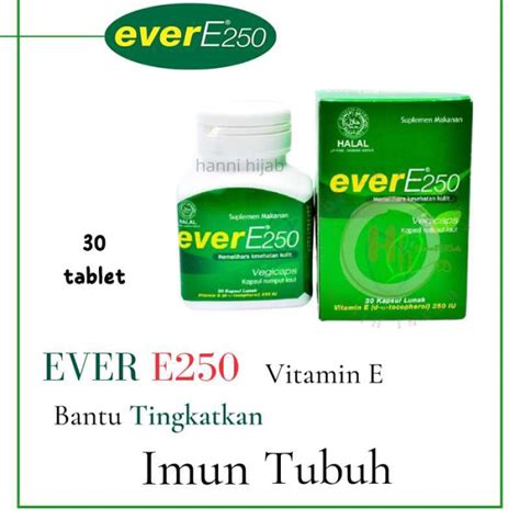 Promo Ever E250 Vitamin E 250 iu untuk kesehatan kulit dan Promil isi ...