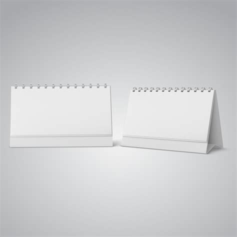 Maquete de calendário de mesa Vetor Premium