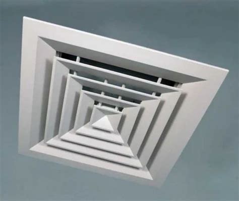 Powder Coated 12 X 12 Inch Square Air Diffuser For Commercial At Rs