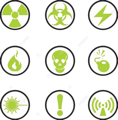 Hazard Sign Icons Sign Toxic Waste Restricted Area Sign Vector Sign