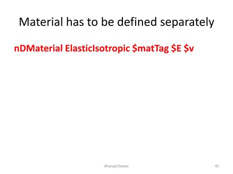 Opensees Modeling And Performing Static Analysis Ppt