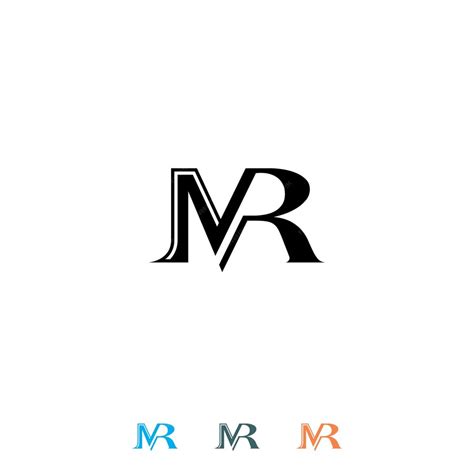 Мистер логотип вектор или логотип Rm Премиум векторы