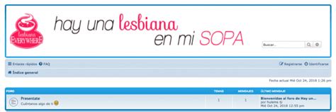 Hay Una Lesbiana En Mi Sopa Estrena Servicio De Foros Hay Una
