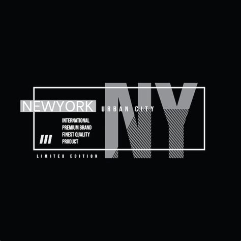 T 셔츠 디자인에 완벽한 뉴욕 일러스트레이션 타이포그래피 프리미엄 벡터