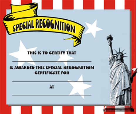 Special Recognition Certificate Cer 35 Pack Of 10